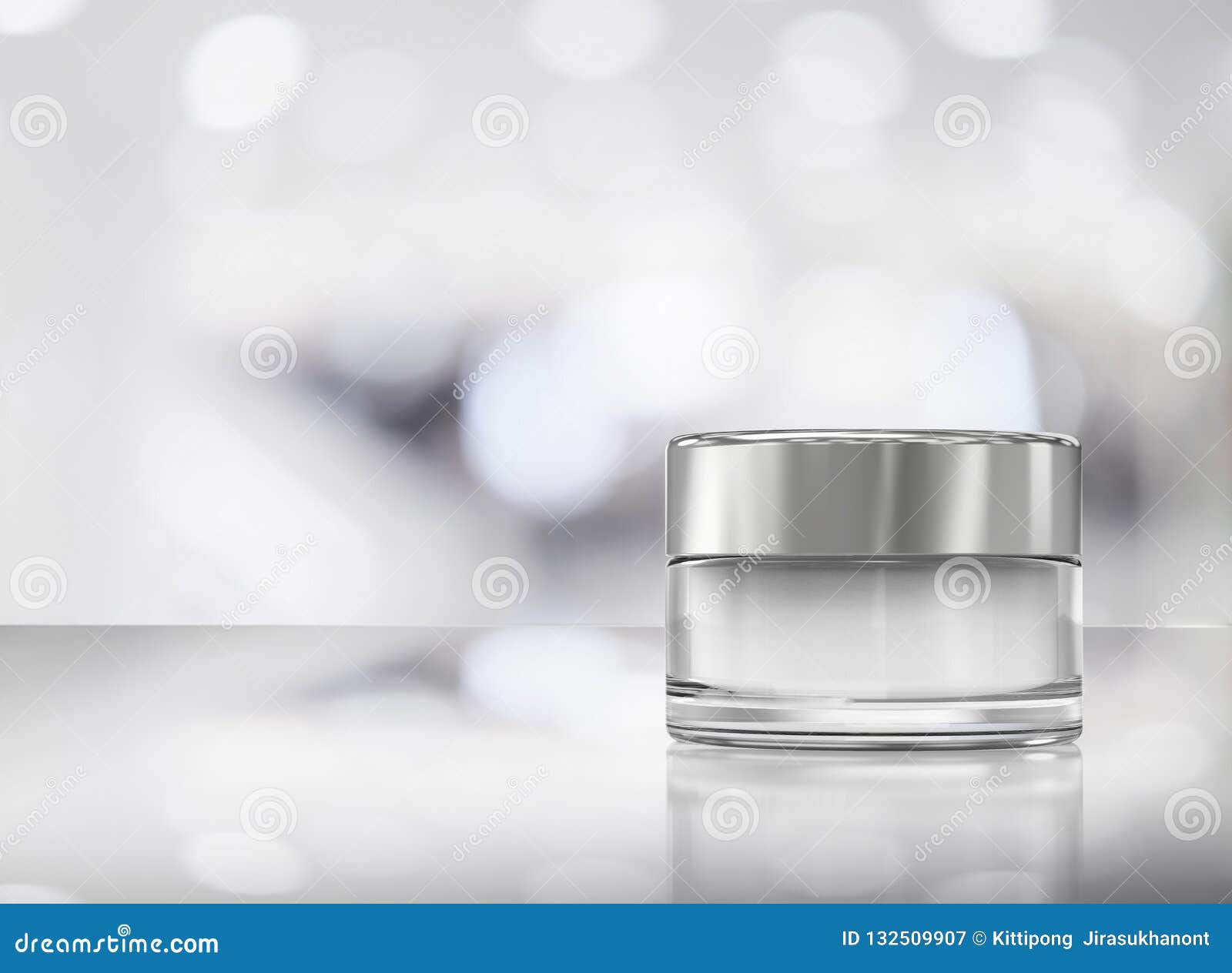 Cosmetic cream pot stock illustration. Illustration of treatment ...