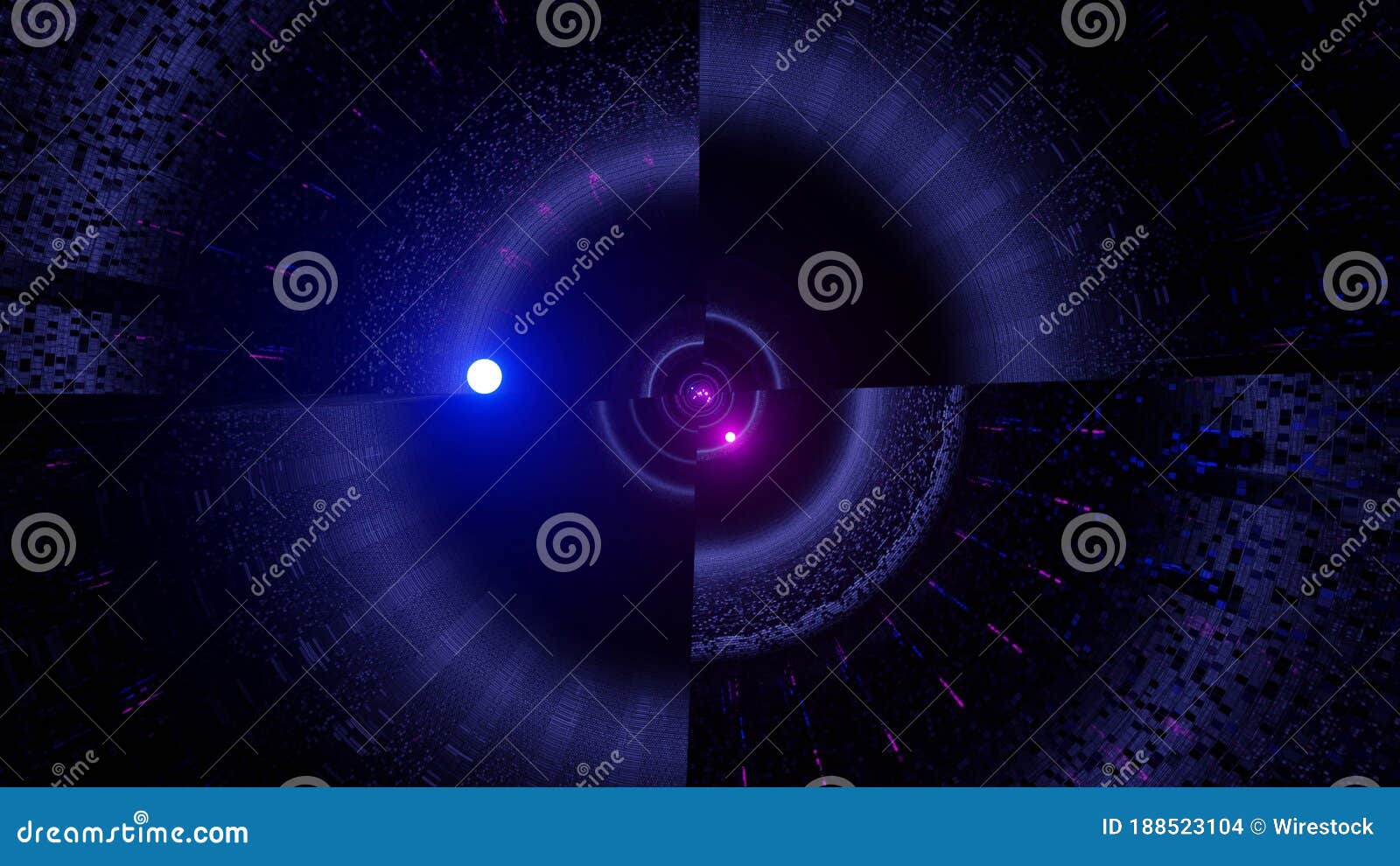 Cosmic Circle Frame Vector Illustration | CartoonDealer.com #149091284