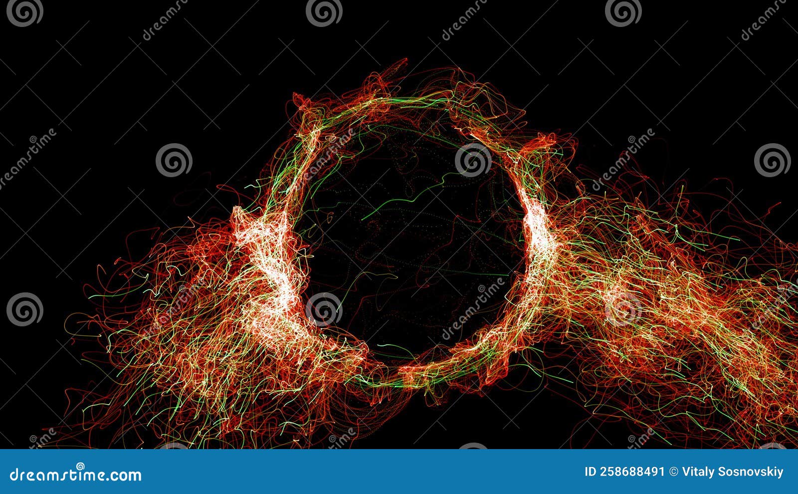 3D Rendering Cosmic Energy Strings. Energy Flows in the Form of Thin ...