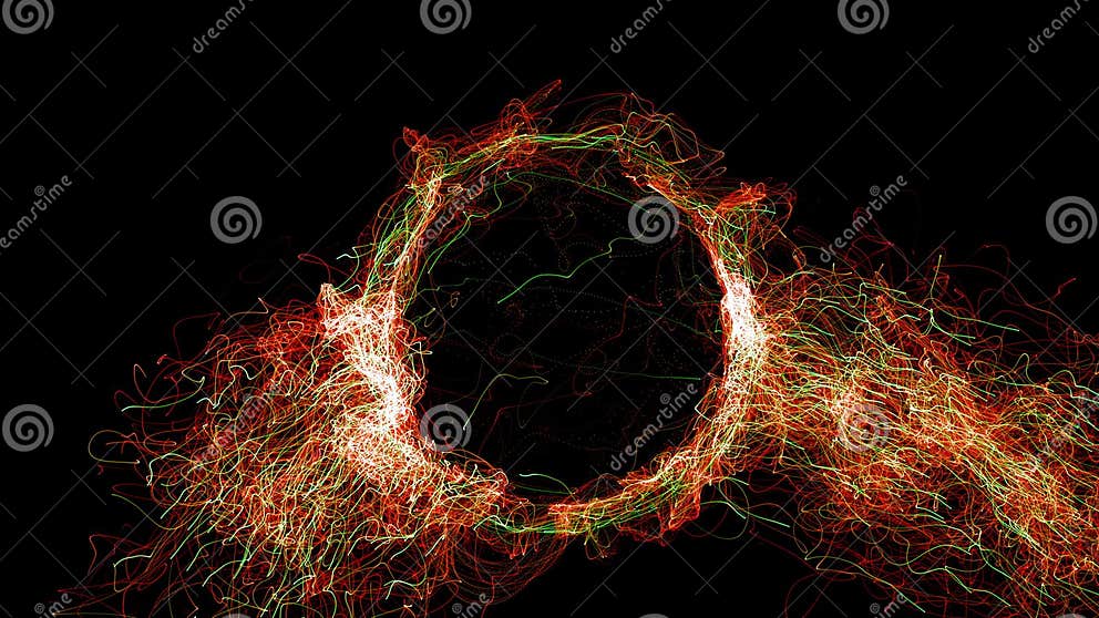 3D Rendering Cosmic Energy Strings. Energy Flows in the Form of Thin ...