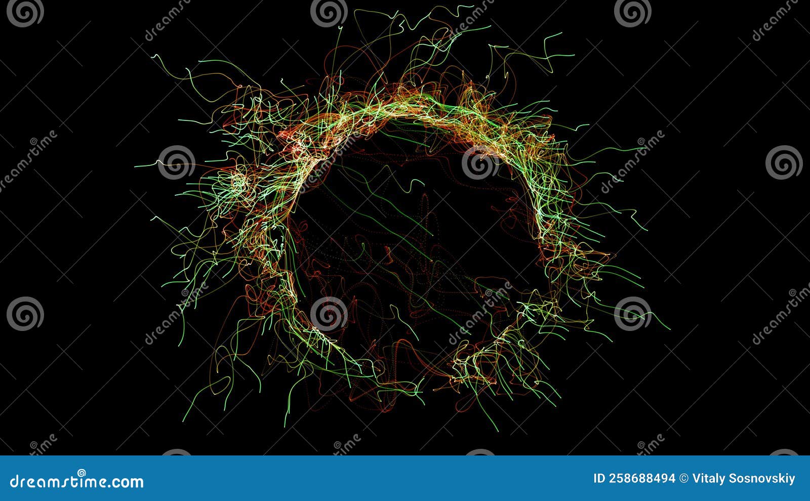 3D Rendering Cosmic Energy Strings. Energy Flows in the Form of Thin ...