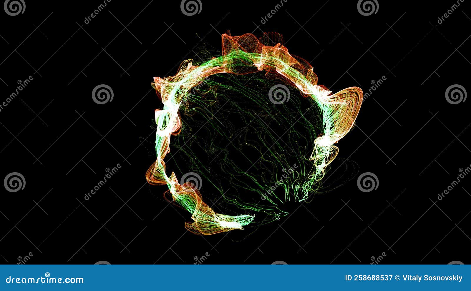 3D Rendering Cosmic Energy Strings. Energy Flows in the Form of Thin ...