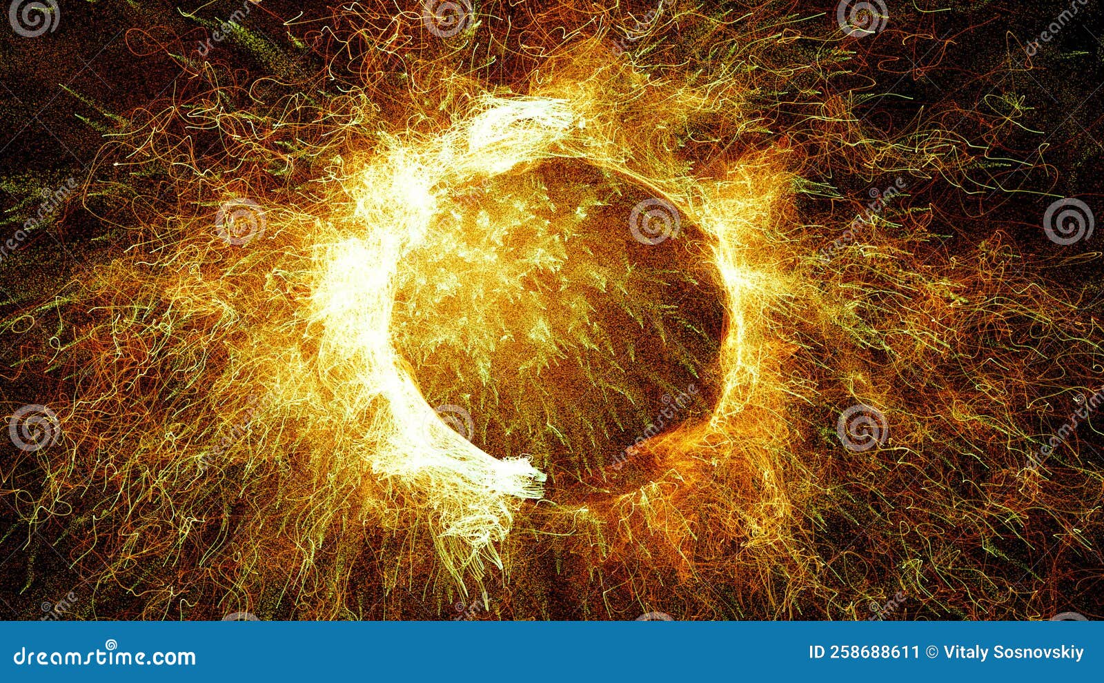 3D Rendering Cosmic Energy Strings. Energy Flows in the Form of Thin ...