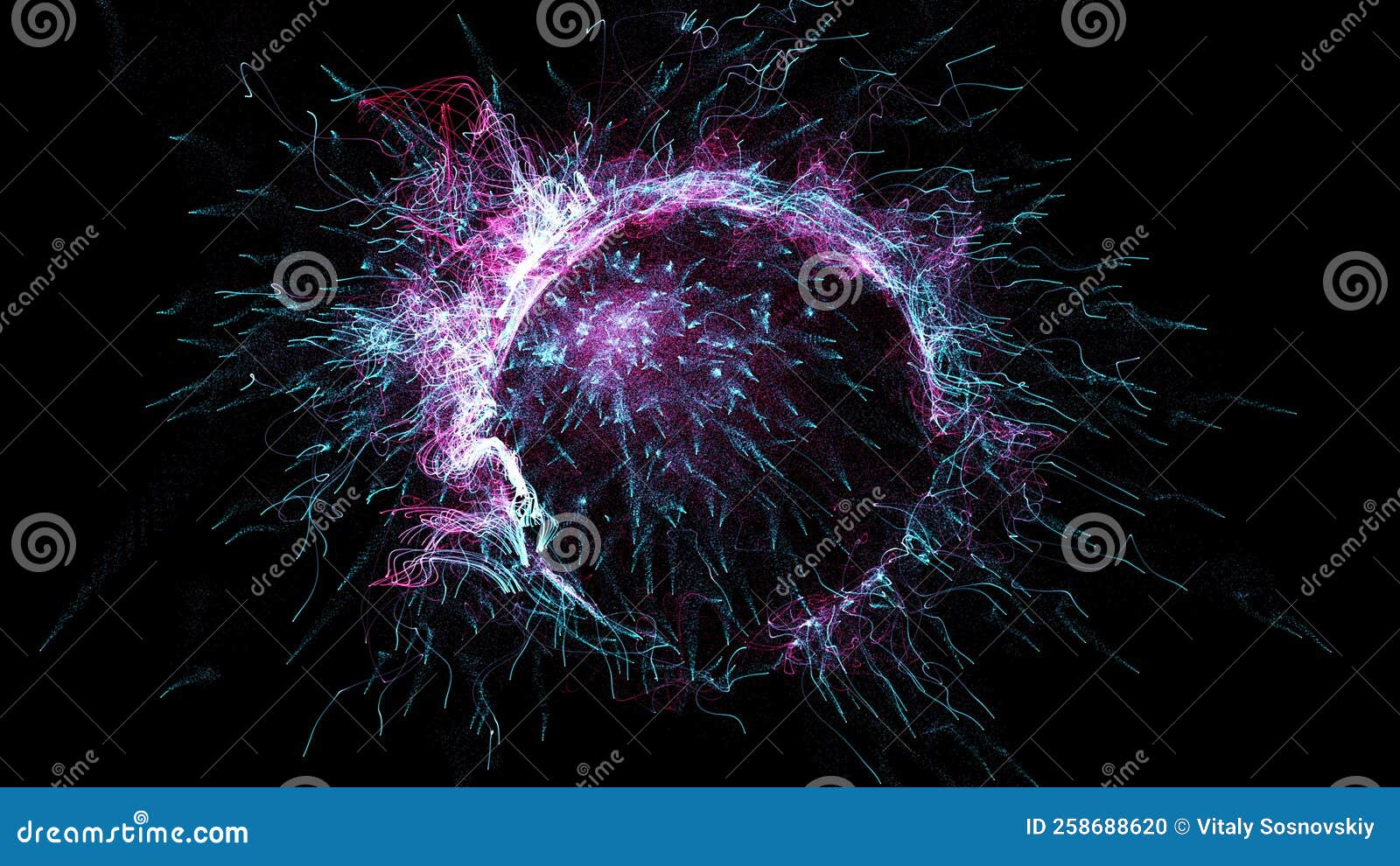 3D Rendering Cosmic Energy Strings. Energy Flows in the Form of Thin ...