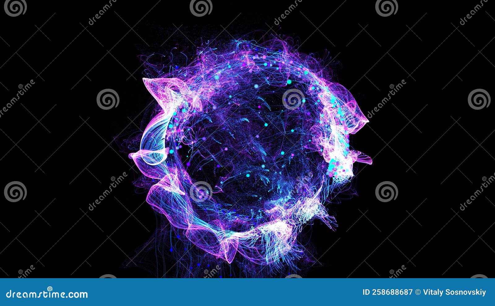 3D Rendering Cosmic Energy Strings. Energy Flows in the Form of Thin ...