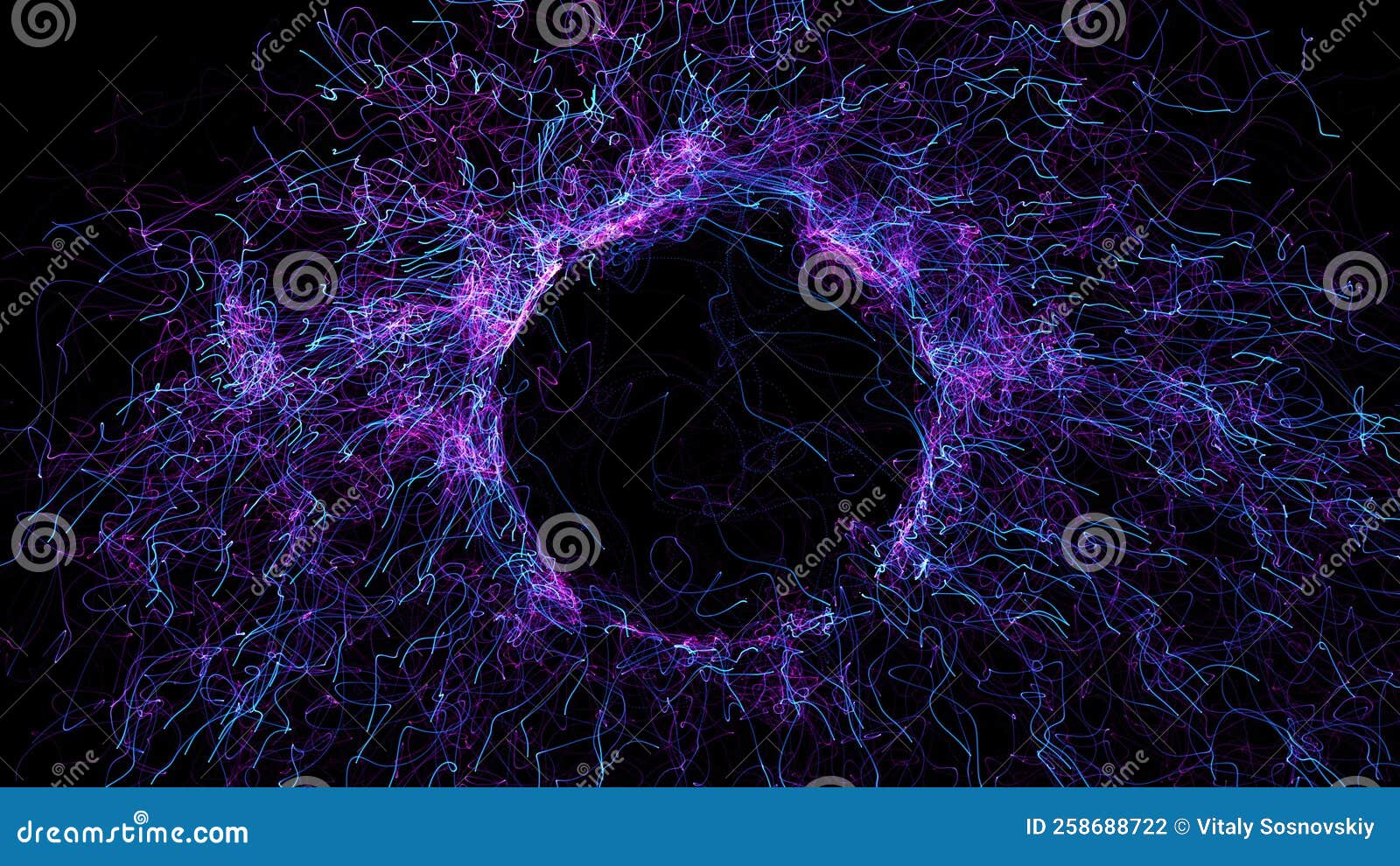3D Rendering Cosmic Energy Strings. Energy Flows in the Form of Thin ...