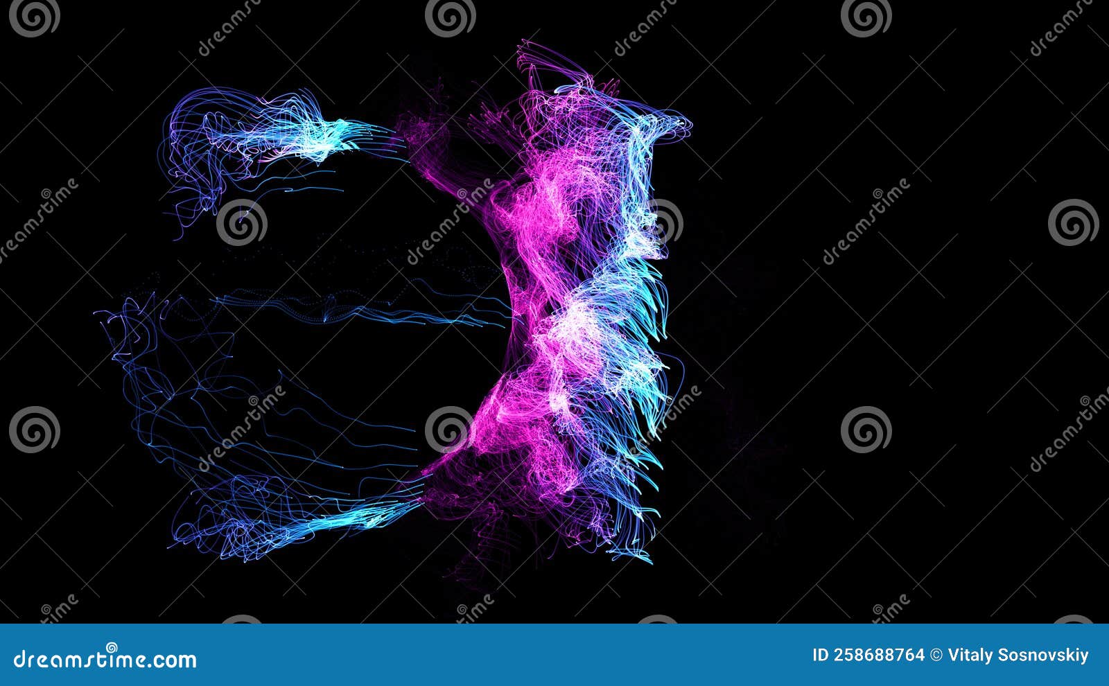 3D Rendering Cosmic Energy Strings. Energy Flows in the Form of Thin ...