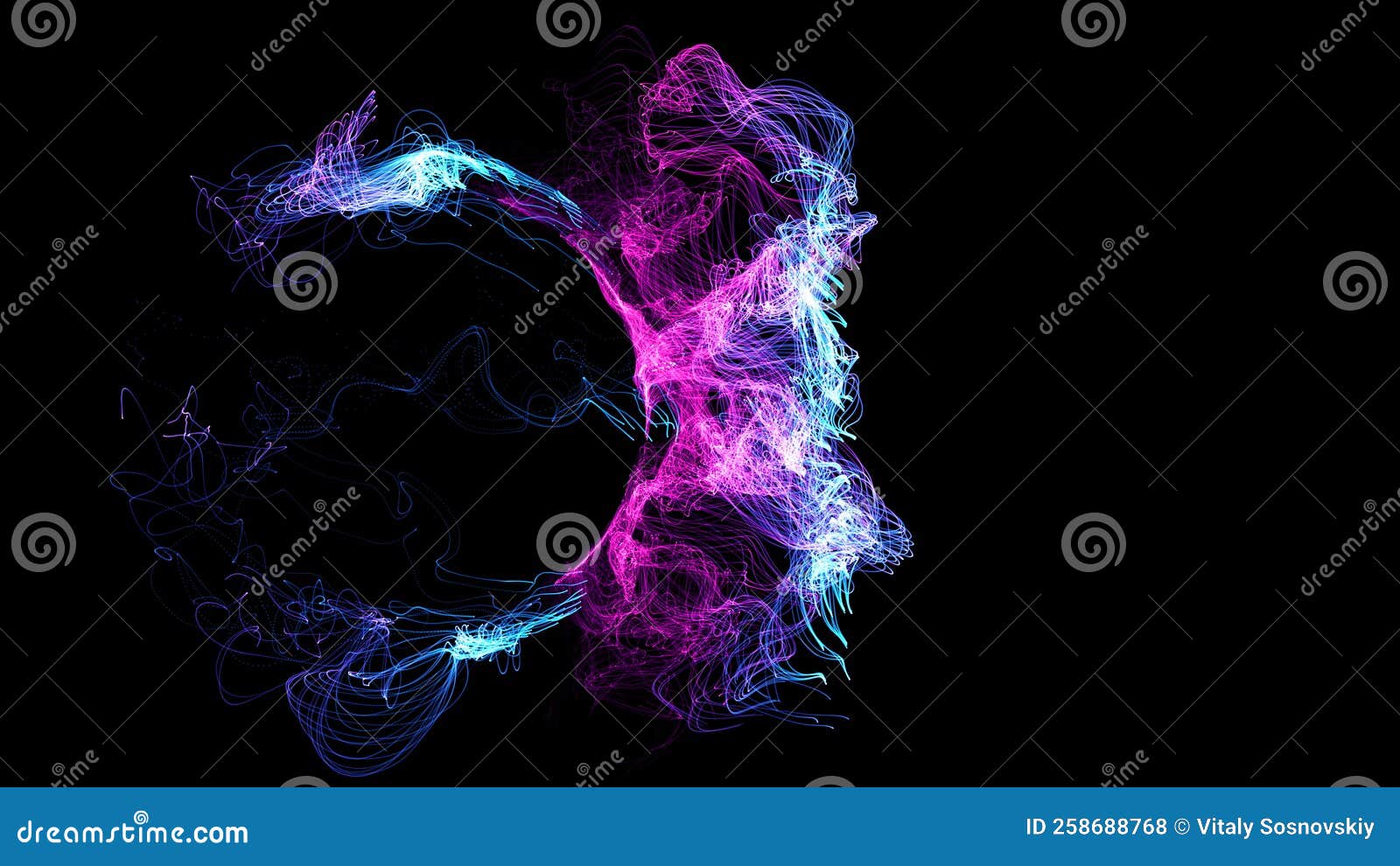 3D Rendering Cosmic Energy Strings. Energy Flows in the Form of Thin ...