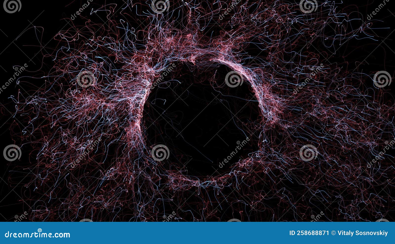 3D Rendering Cosmic Energy Strings. Energy Flows in the Form of Thin ...