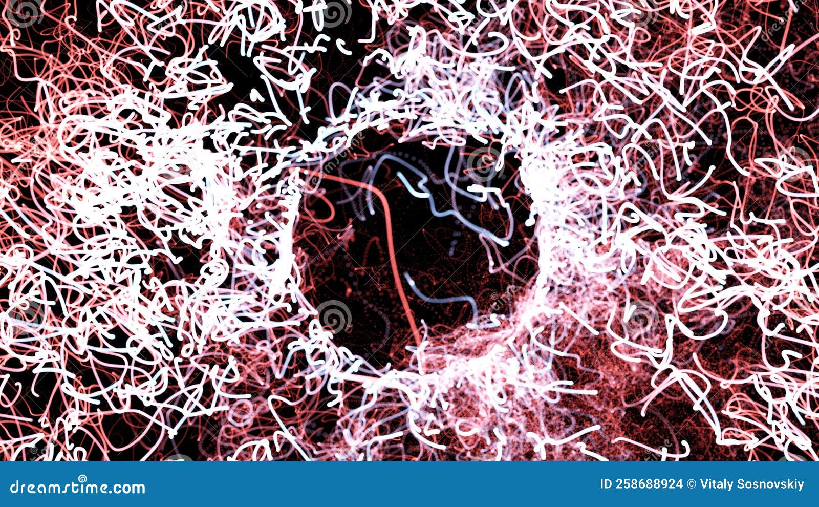 3D Rendering Cosmic Energy Strings. Energy Flows in the Form of Thin ...