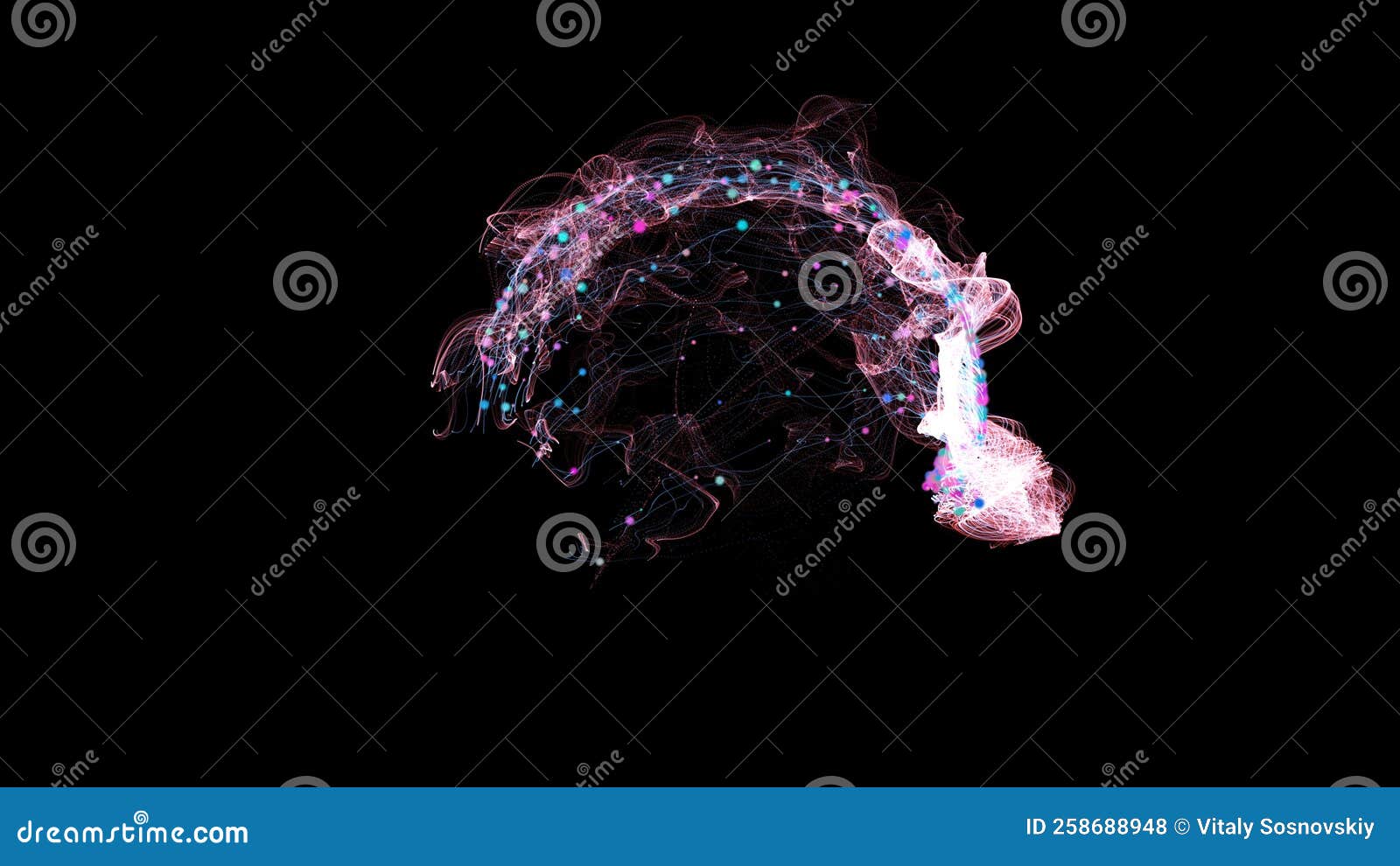 3D Rendering Cosmic Energy Strings. Energy Flows in the Form of Thin ...