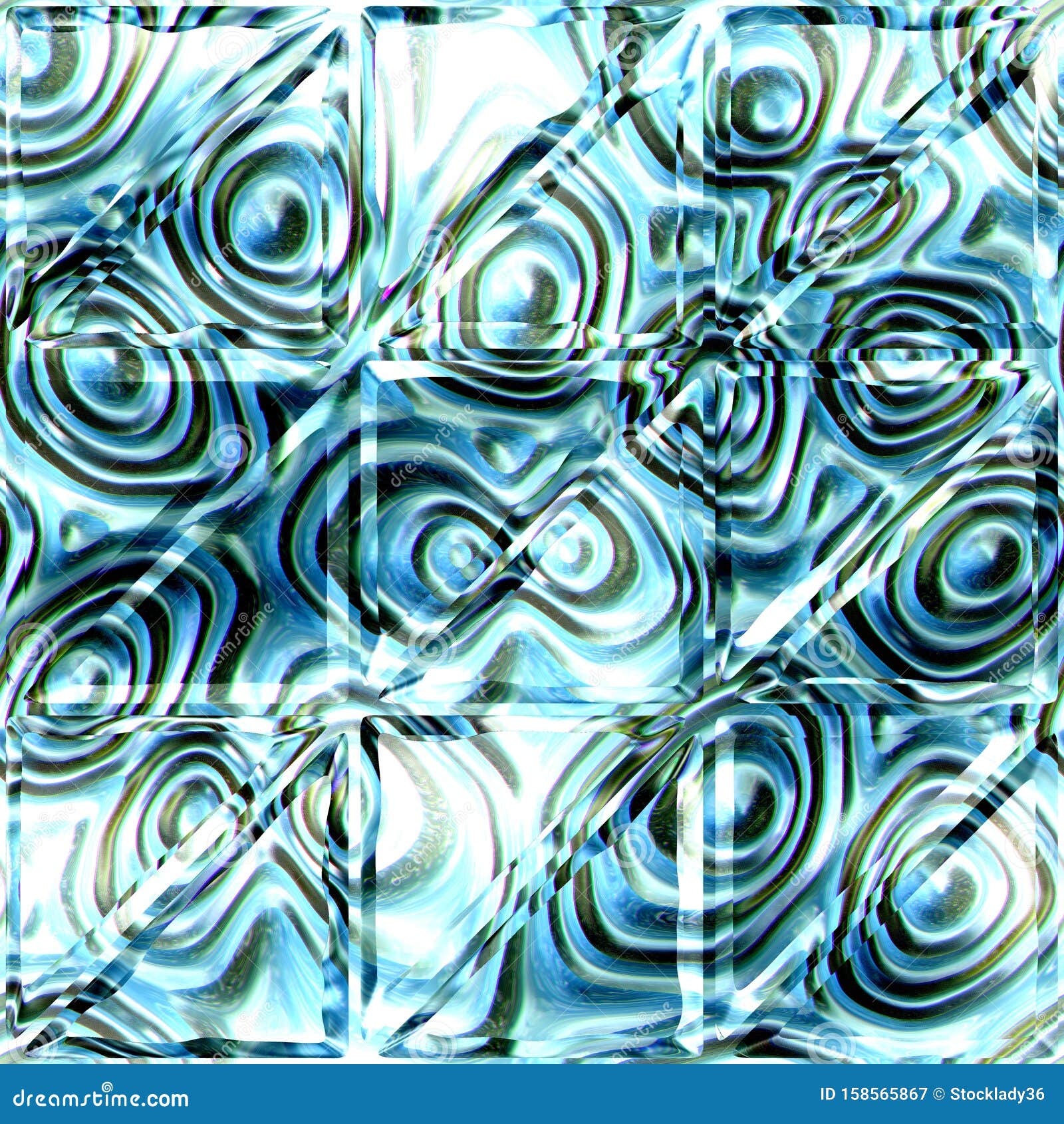 3D Rendering of Engraved Glass Background Tile Stock Illustration ...