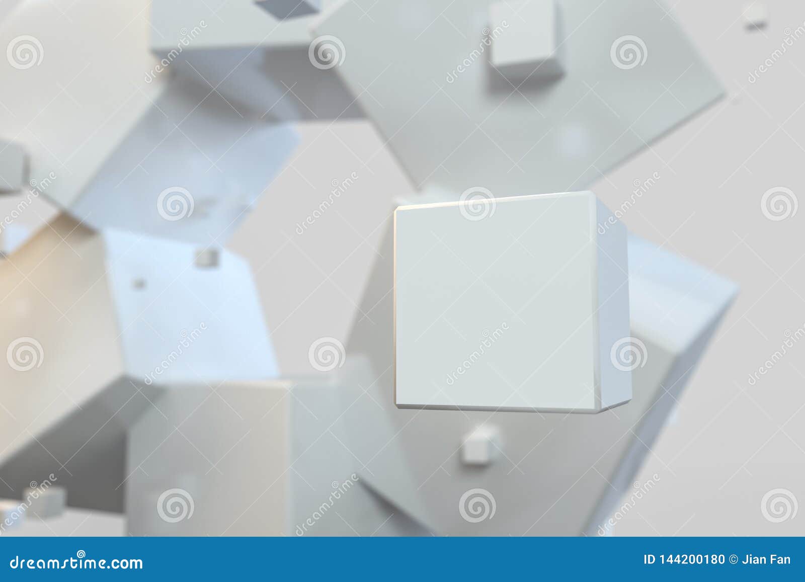 3d Rendering, Creative Cubes with Sense of Science and Technology Stock ...