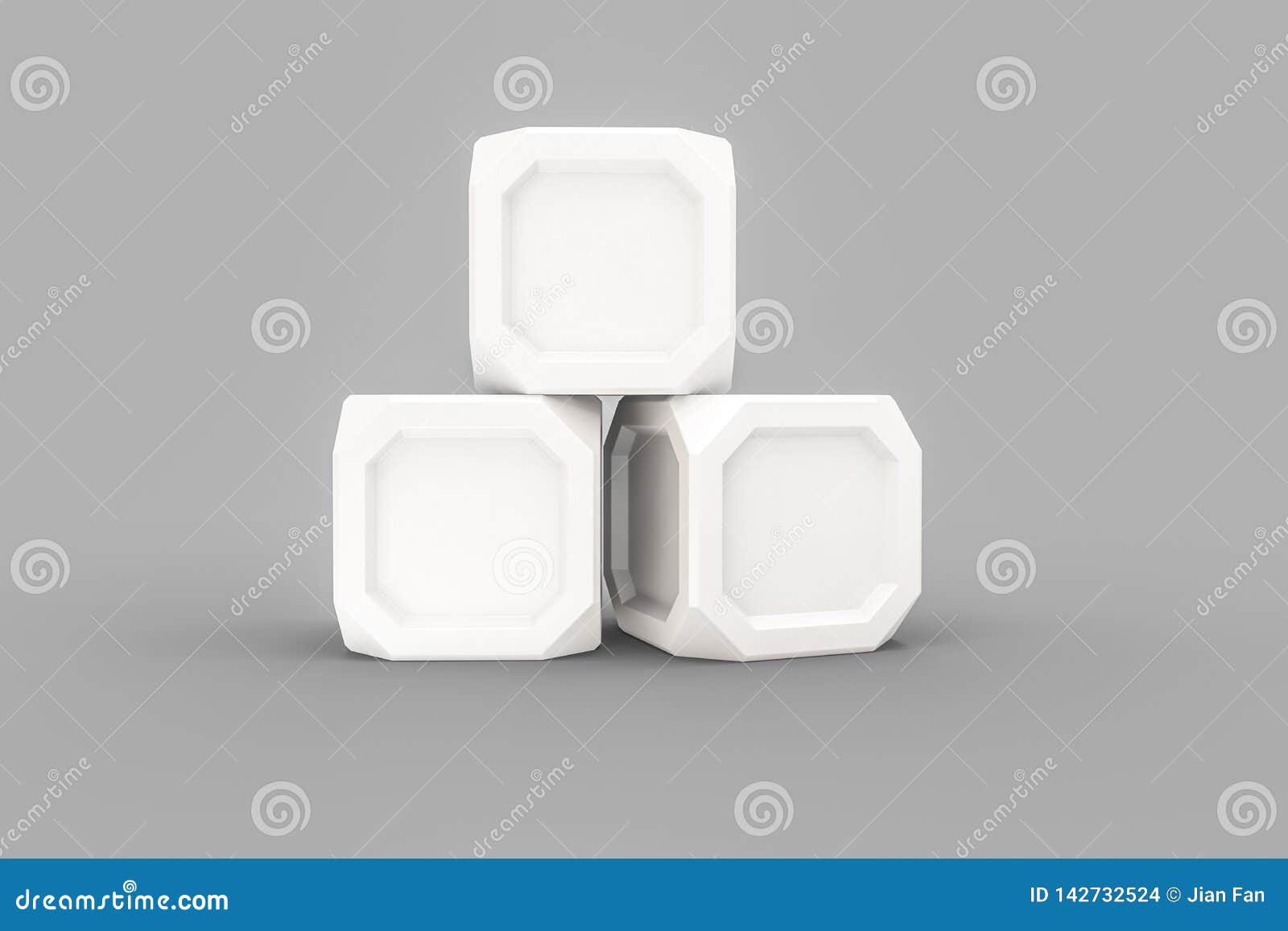 3d Rendering, Creative Cubes in White Backdrop, Industrial Design ...