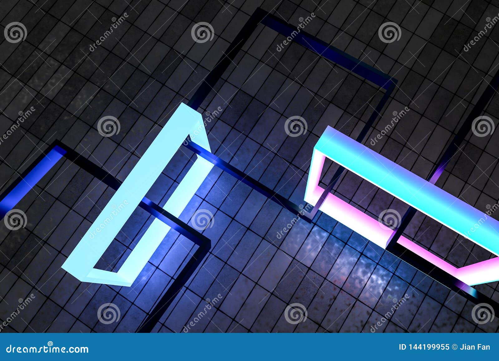 3d Rendering, Creative Frames with Sense of Science and Technology ...