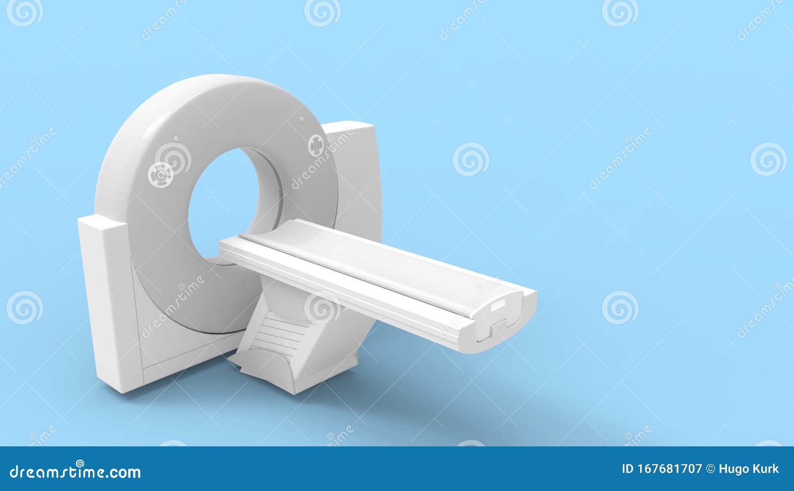3D Rendering of a CT Scanner Isolated in Studio Background Stock ...