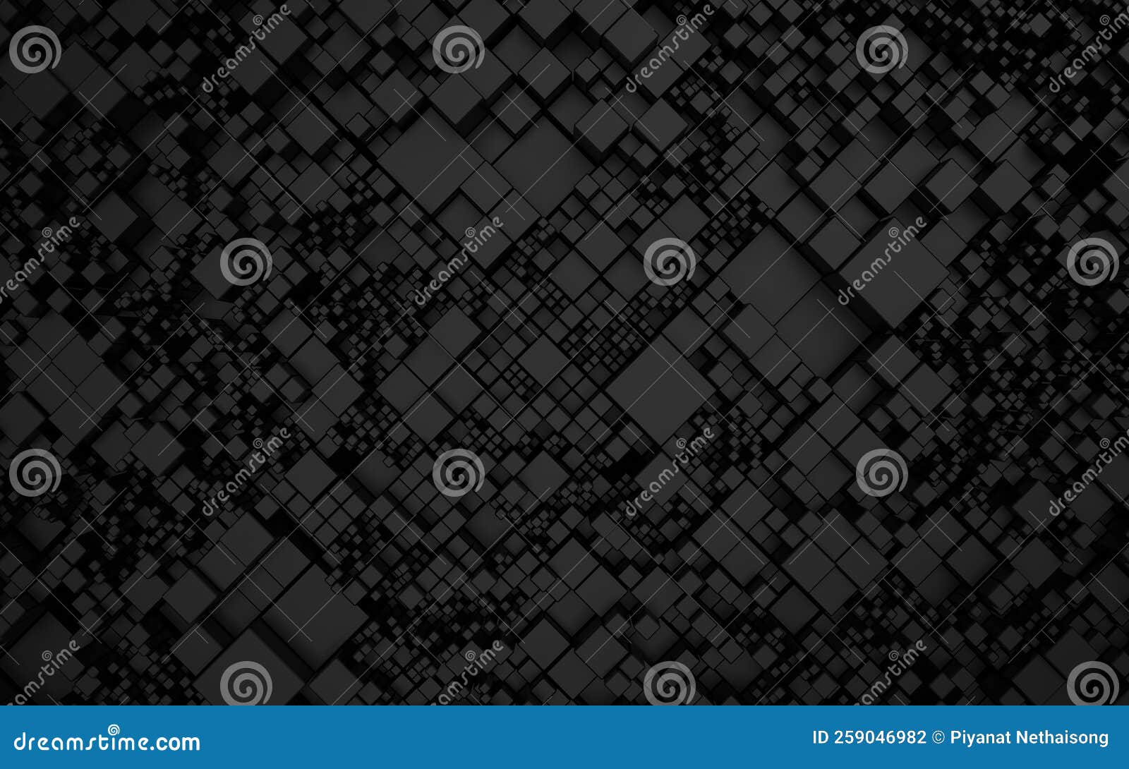 3d Rendering Cube Abstract Technology Background With Colored Bright