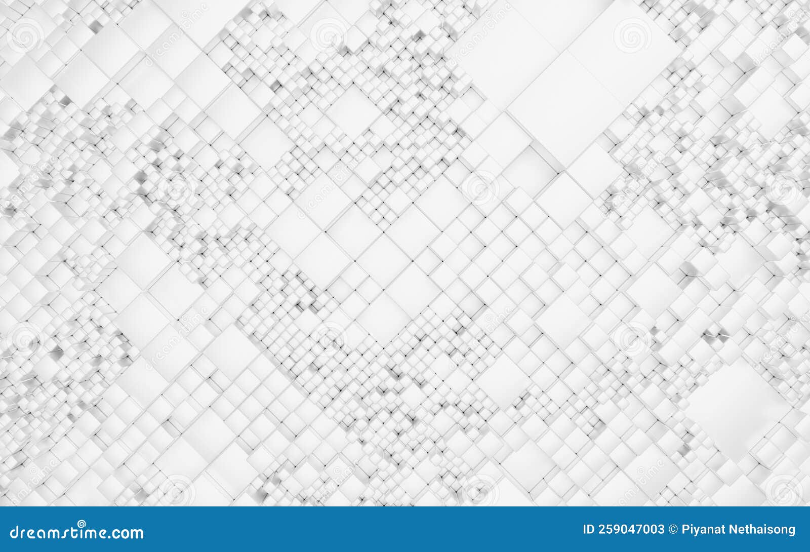 3D Rendering Cube Abstract Technology Background with Colored Bright ...