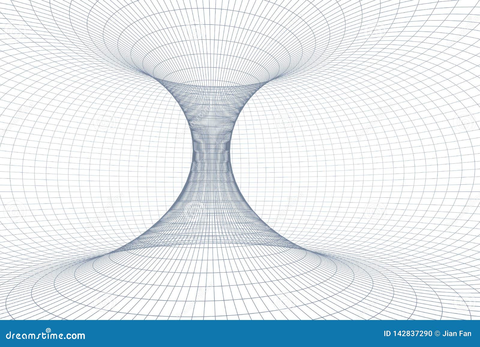 3d Rendering, Curve Lines with Dark Background Stock Illustration ...