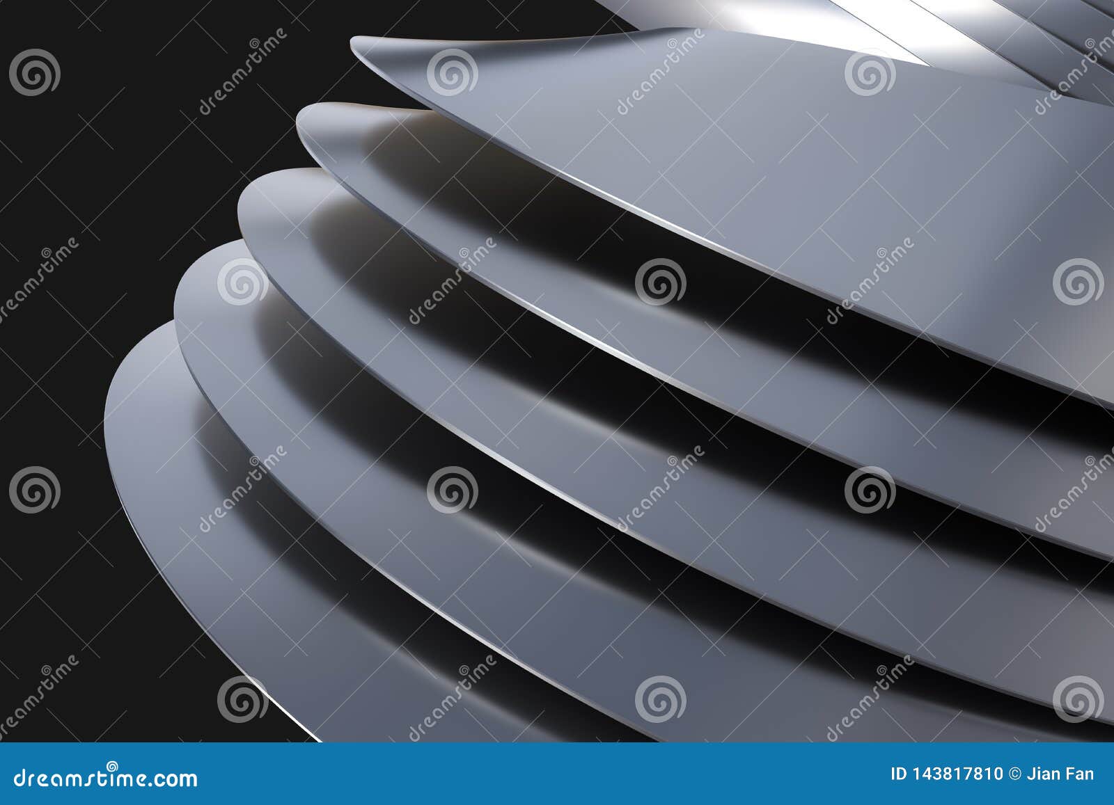 3d Rendering, Curve Surface and Texture Background Stock Photo - Image ...
