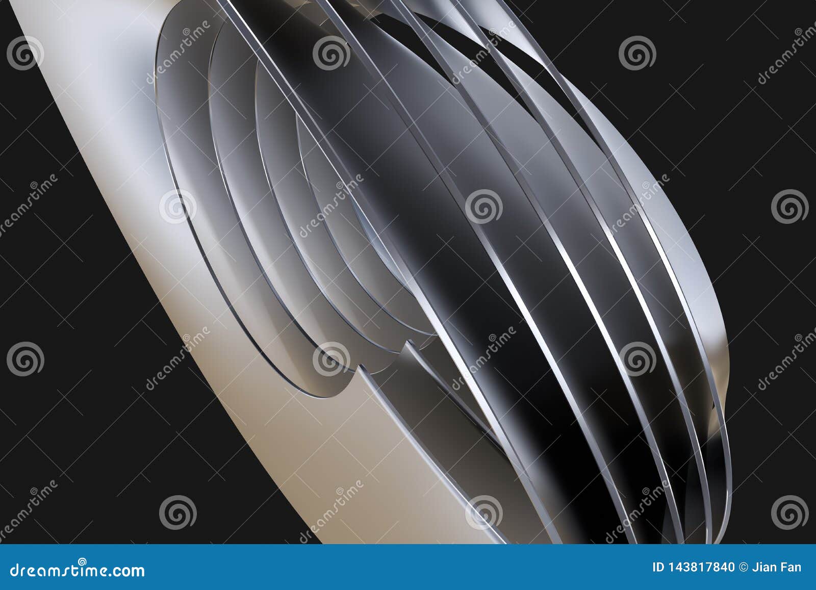 3d Rendering, Curve Surface and Texture Background Stock Illustration ...
