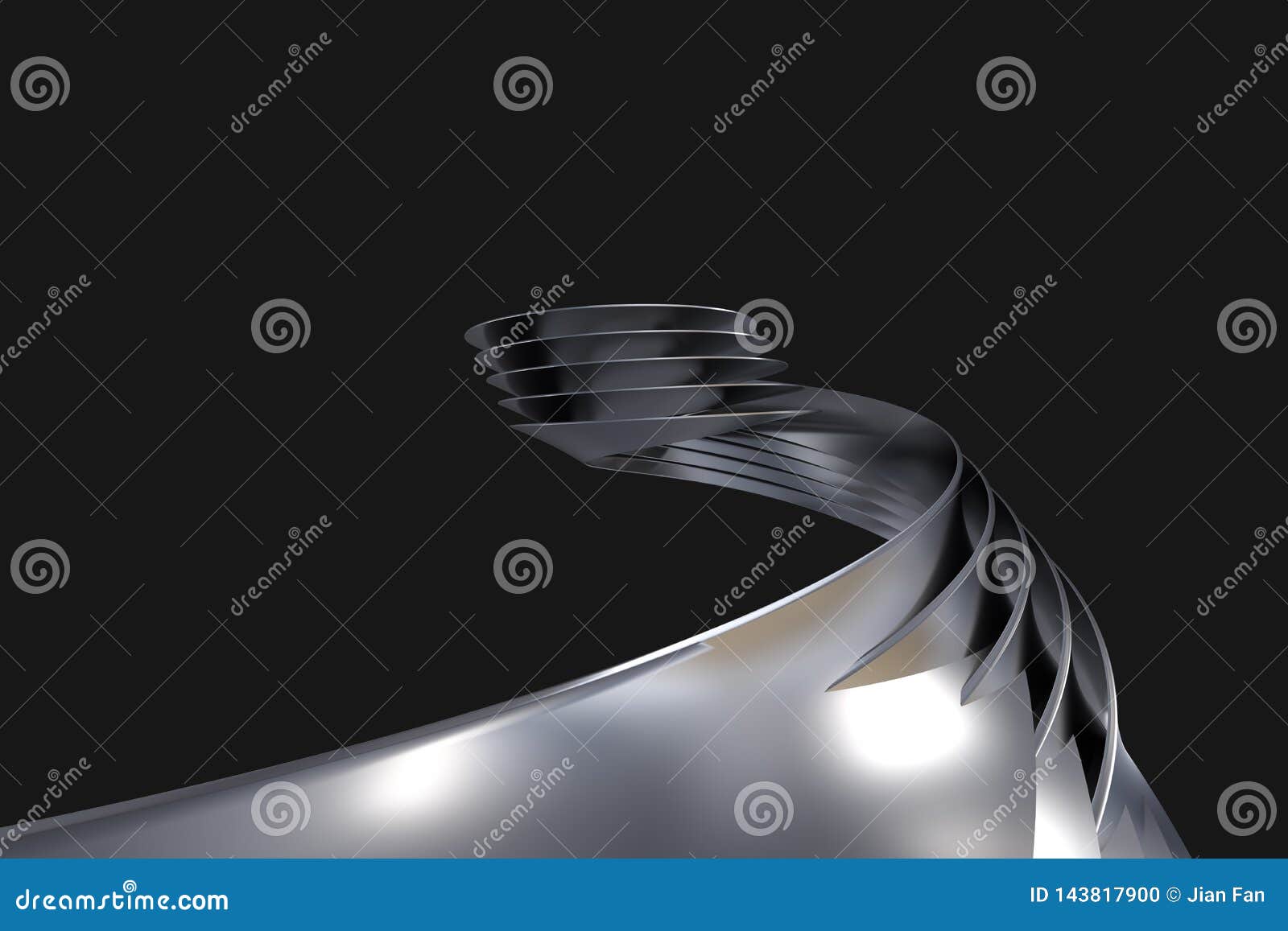 3d Rendering, Curve Surface and Texture Background Stock Illustration ...