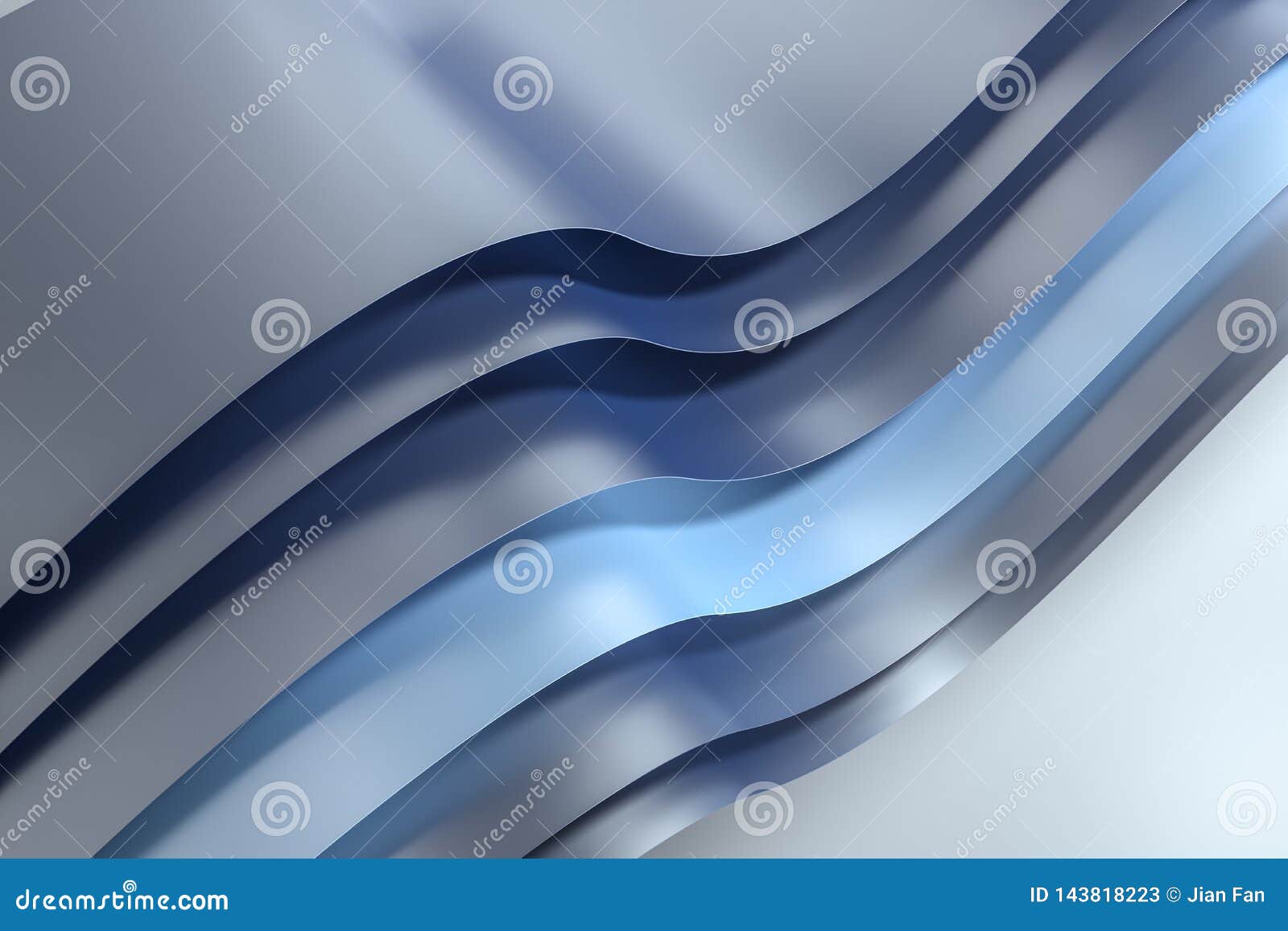 3d Rendering, Curve Surface and Texture Background Stock Illustration ...