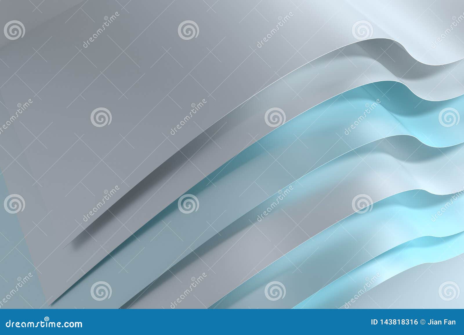 3d Rendering, Curve Surface and Texture Background Stock Illustration ...