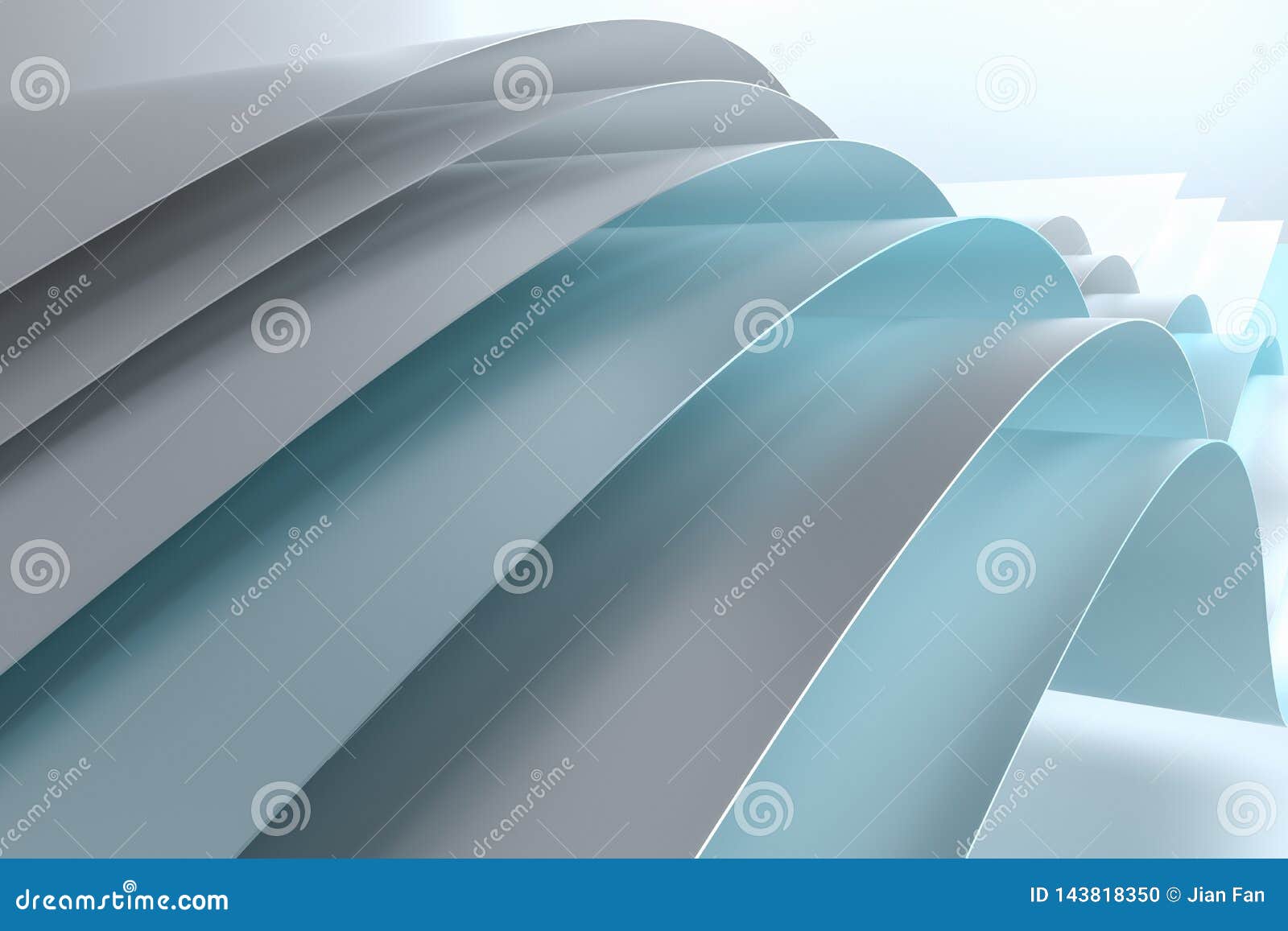 3d Rendering, Curve Surface and Texture Background Stock Illustration ...