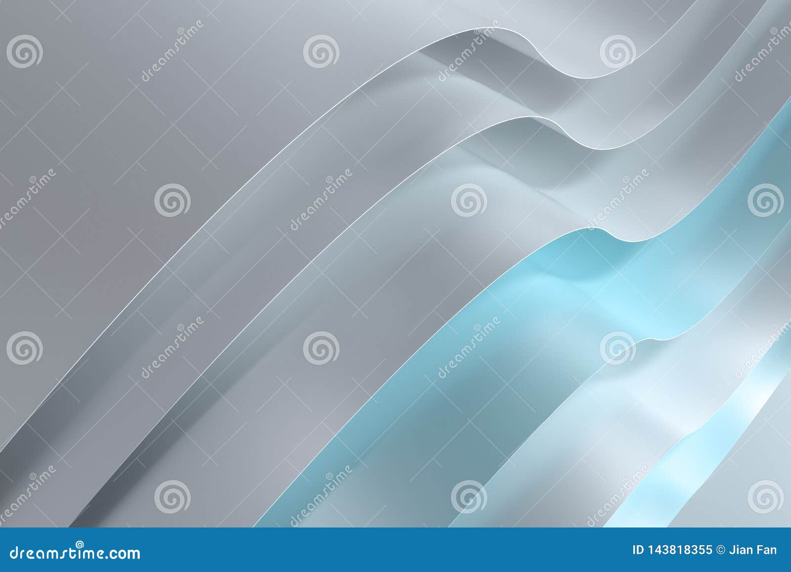 3d Rendering, Curve Surface and Texture Background Stock Illustration ...
