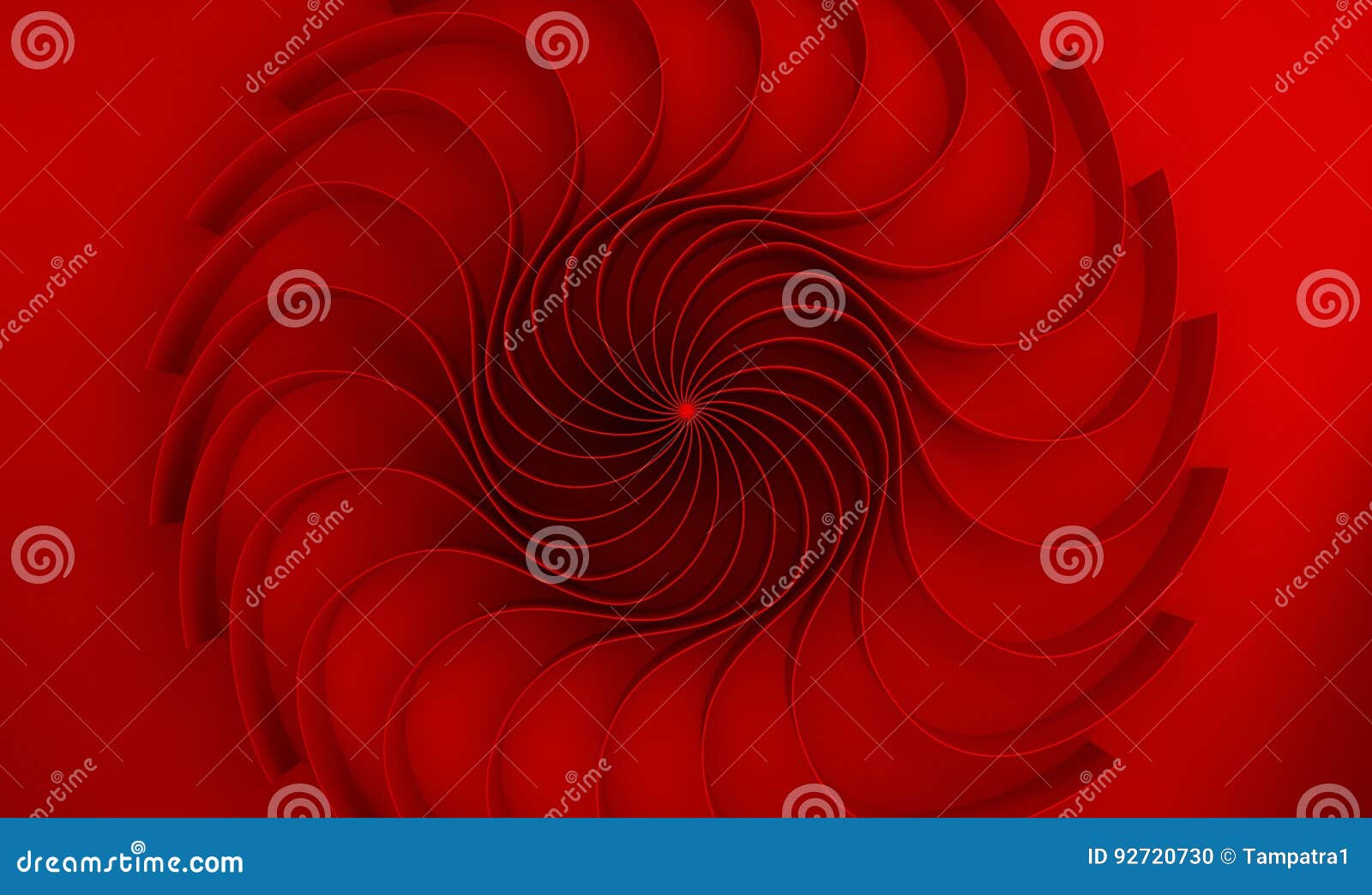 3d Rendering Curved Abstract on Red Background in Valentine`s Da Stock ...