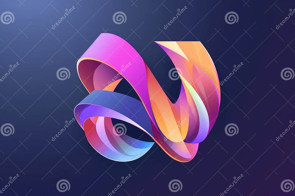 A 3D Rendering of a Curved Object. Perfect for Digital Design Projects ...