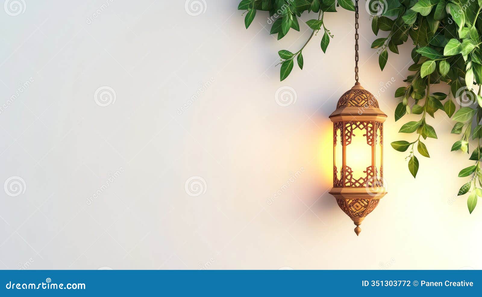 3D Rendering of a Cute Ramadan Islamic Background Stock Illustration ...