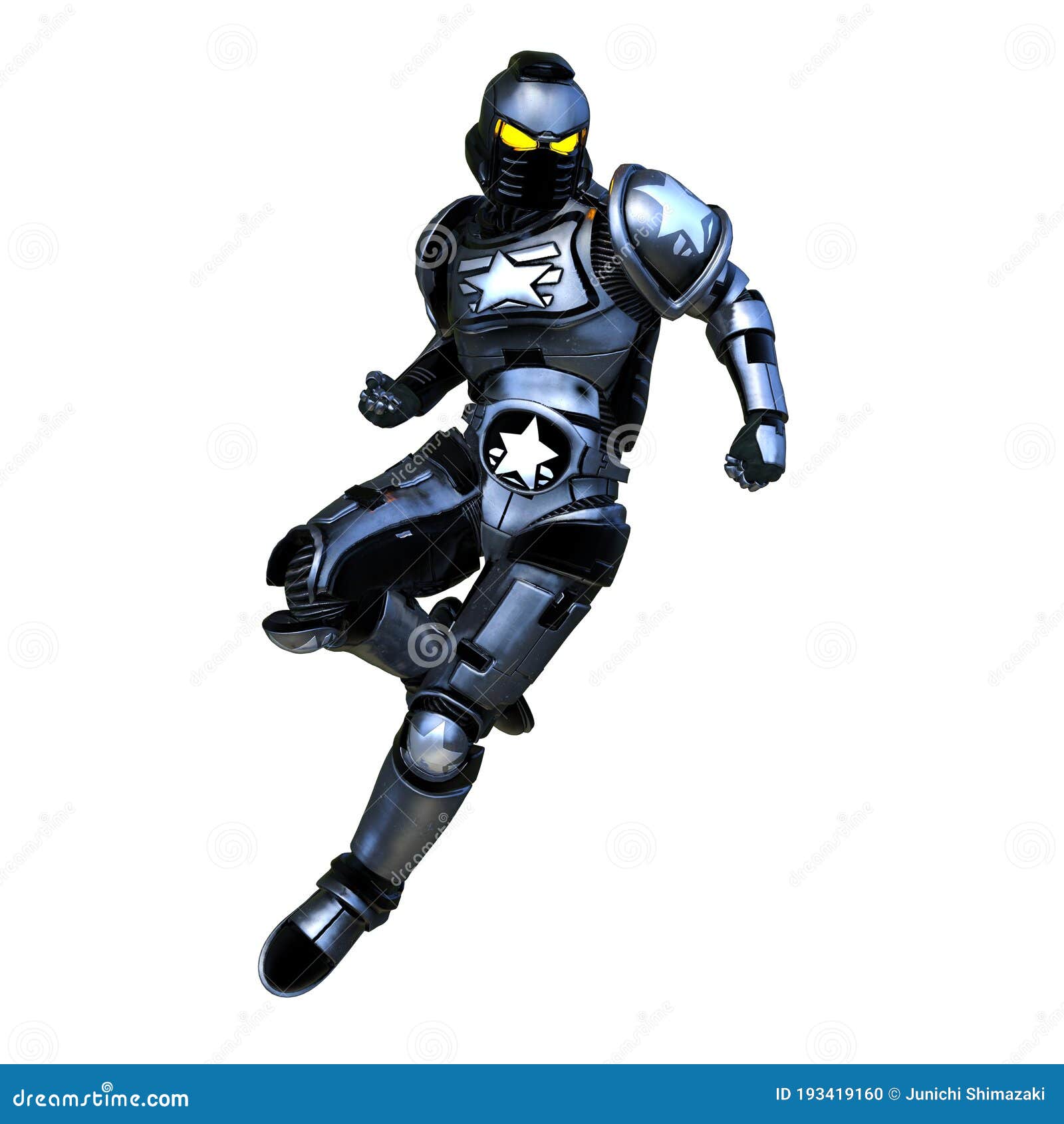3D rendering of cyber man stock illustration. Illustration of style ...