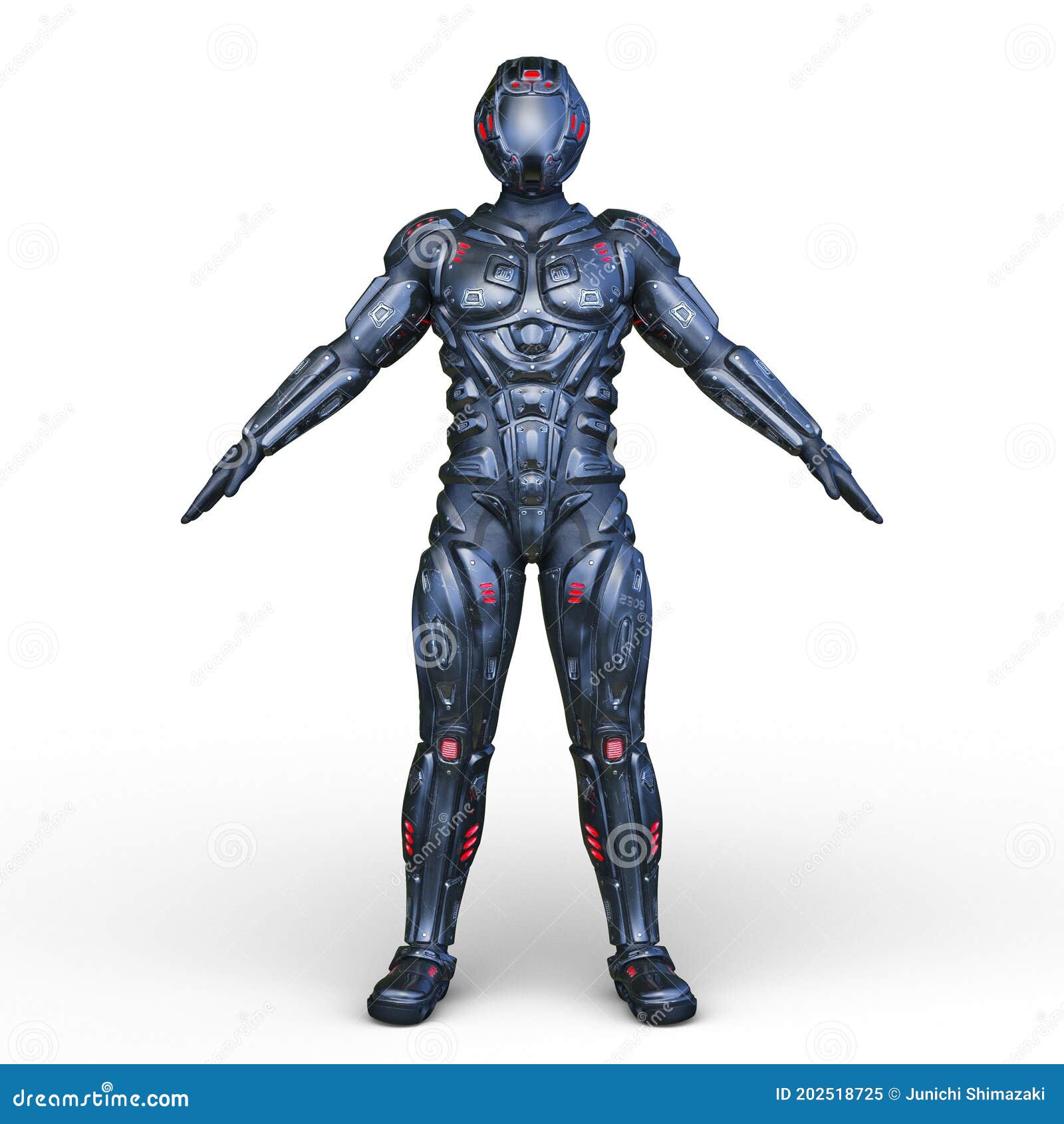 3D rendering of cyber man stock illustration. Illustration of male ...