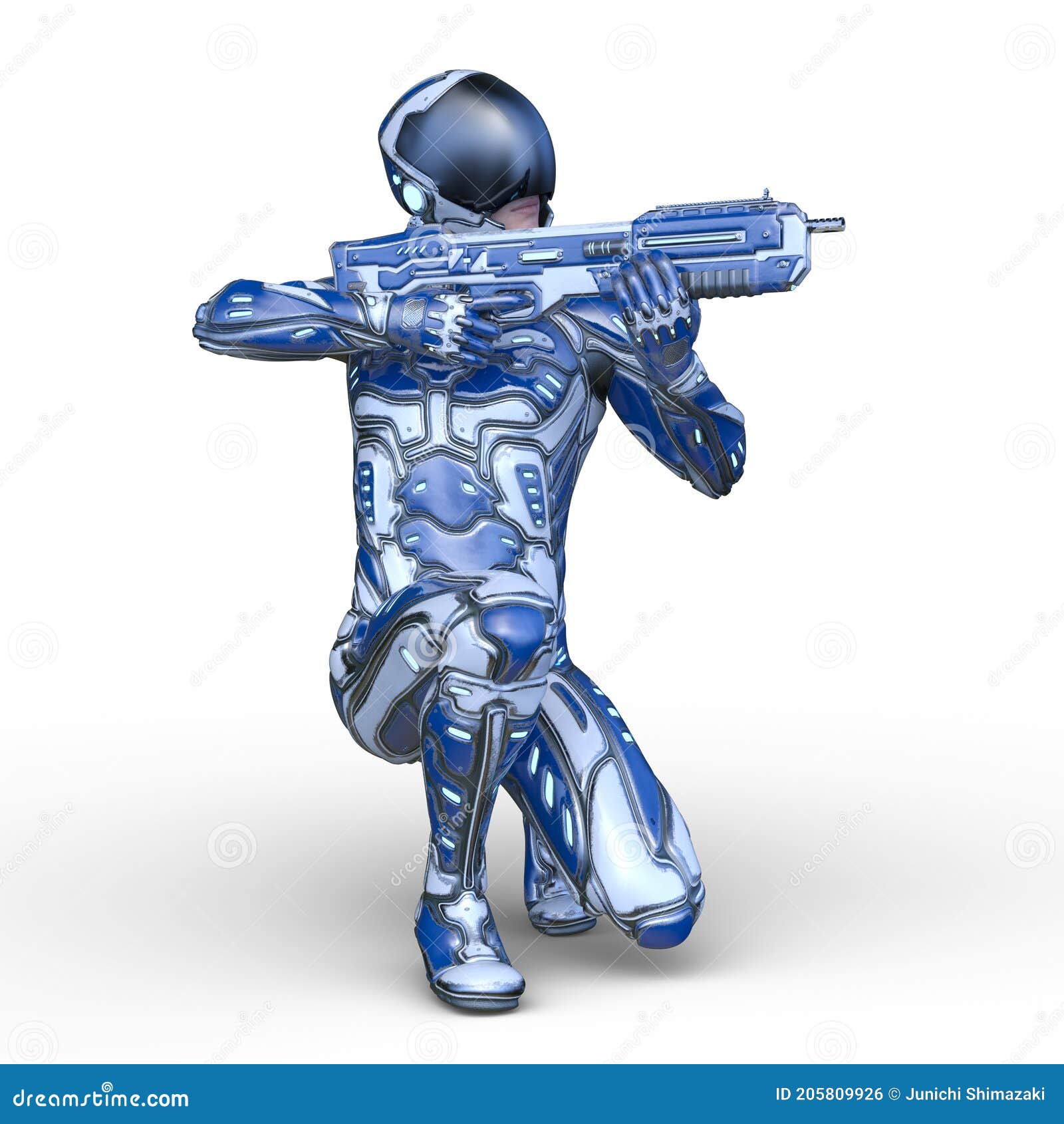 3D rendering of cyber man stock illustration. Illustration of rendering ...