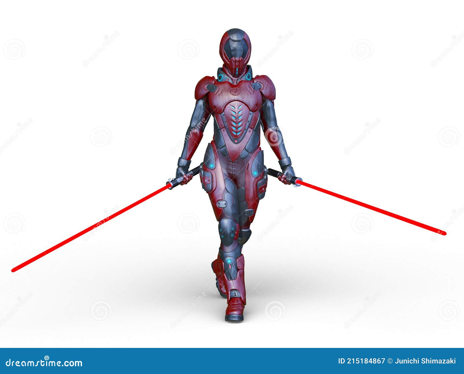 3D rendering of cyber man stock illustration. Illustration of person ...