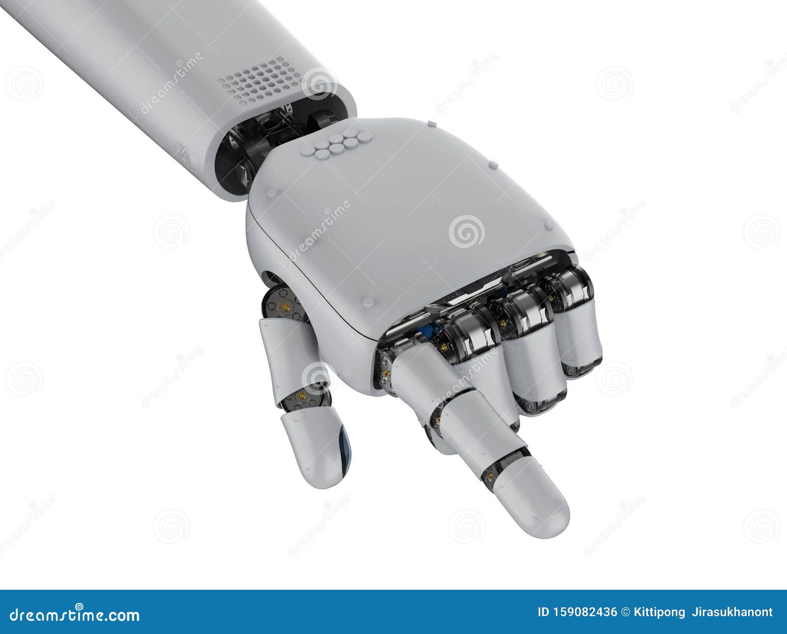Cyborg hand isolated stock illustration. Illustration of mechanic ...