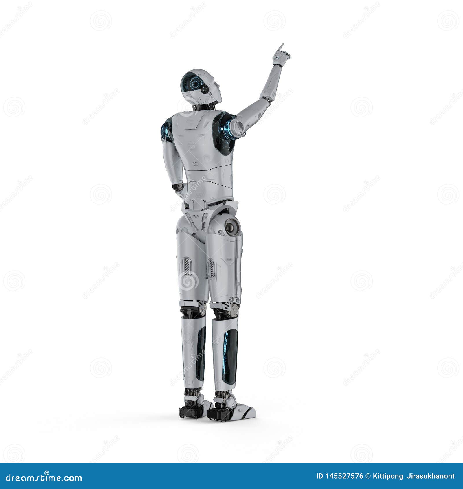 Cyborg finger point stock illustration. Illustration of robotic - 145527576