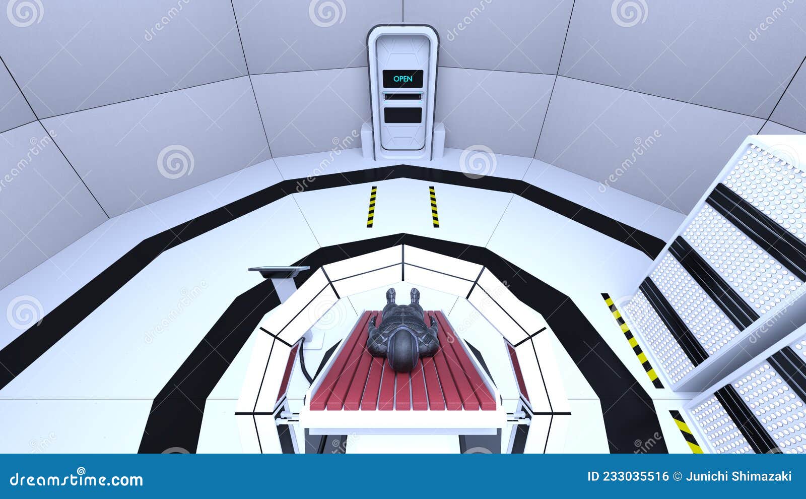 3D Rendering of the Cyborg Laboratory Stock Illustration - Illustration ...