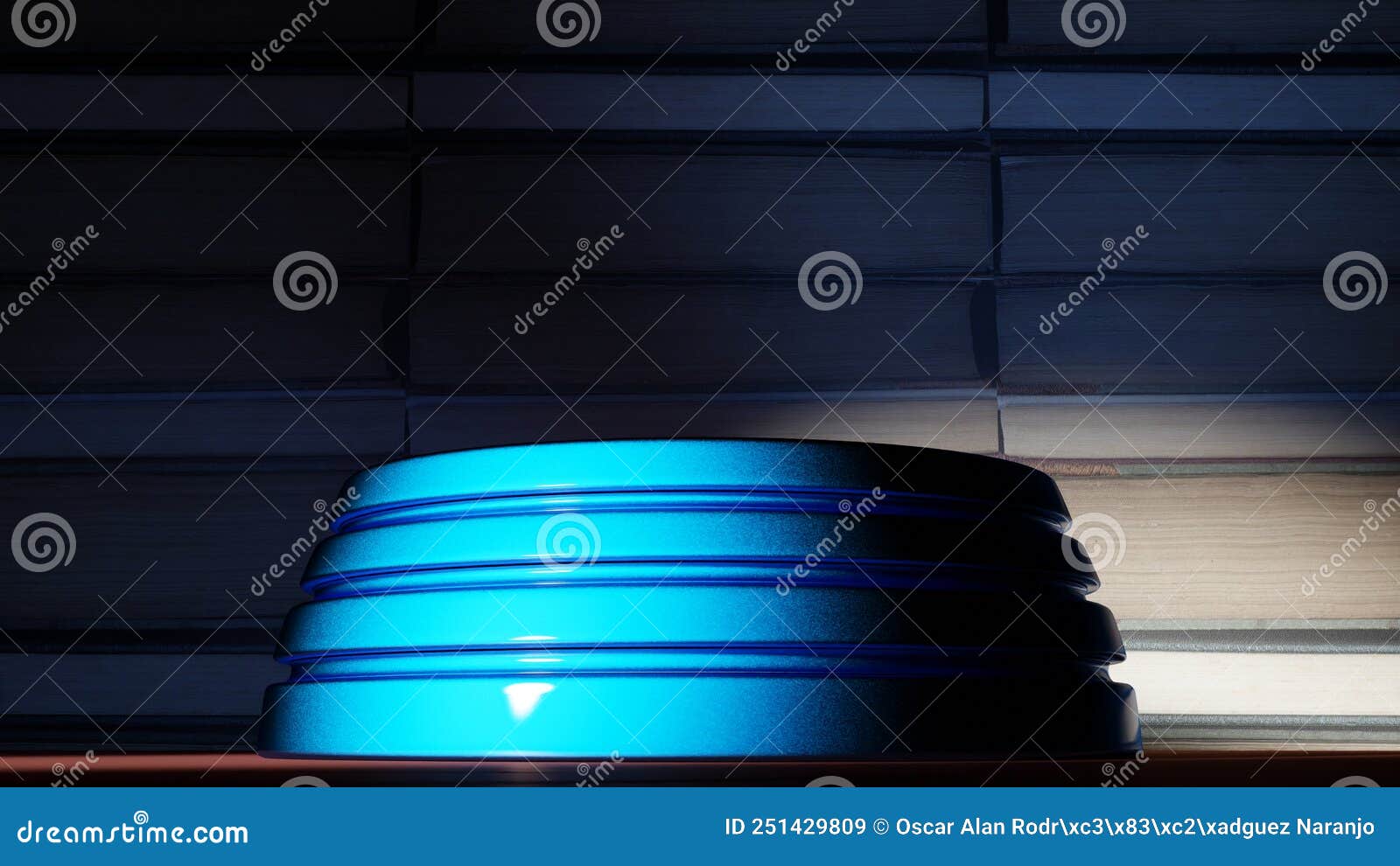 3D Rendering. 3D Illustration. an Empty Elevated Elegant Circular ...