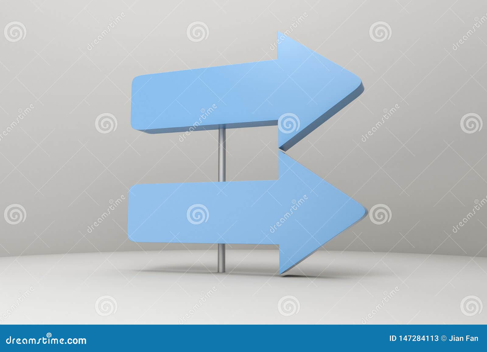 3d Rendering, 3d Model of Arrow, the Concept of Development and ...