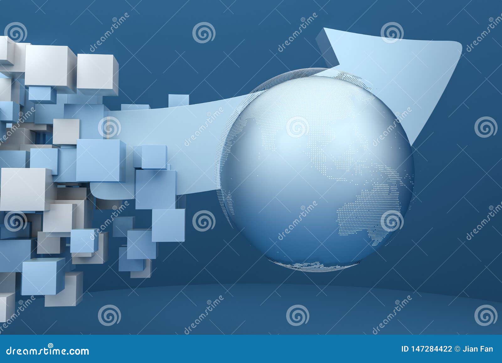 3d Rendering, 3d Model Of Arrow, The Concept Of Development And ...