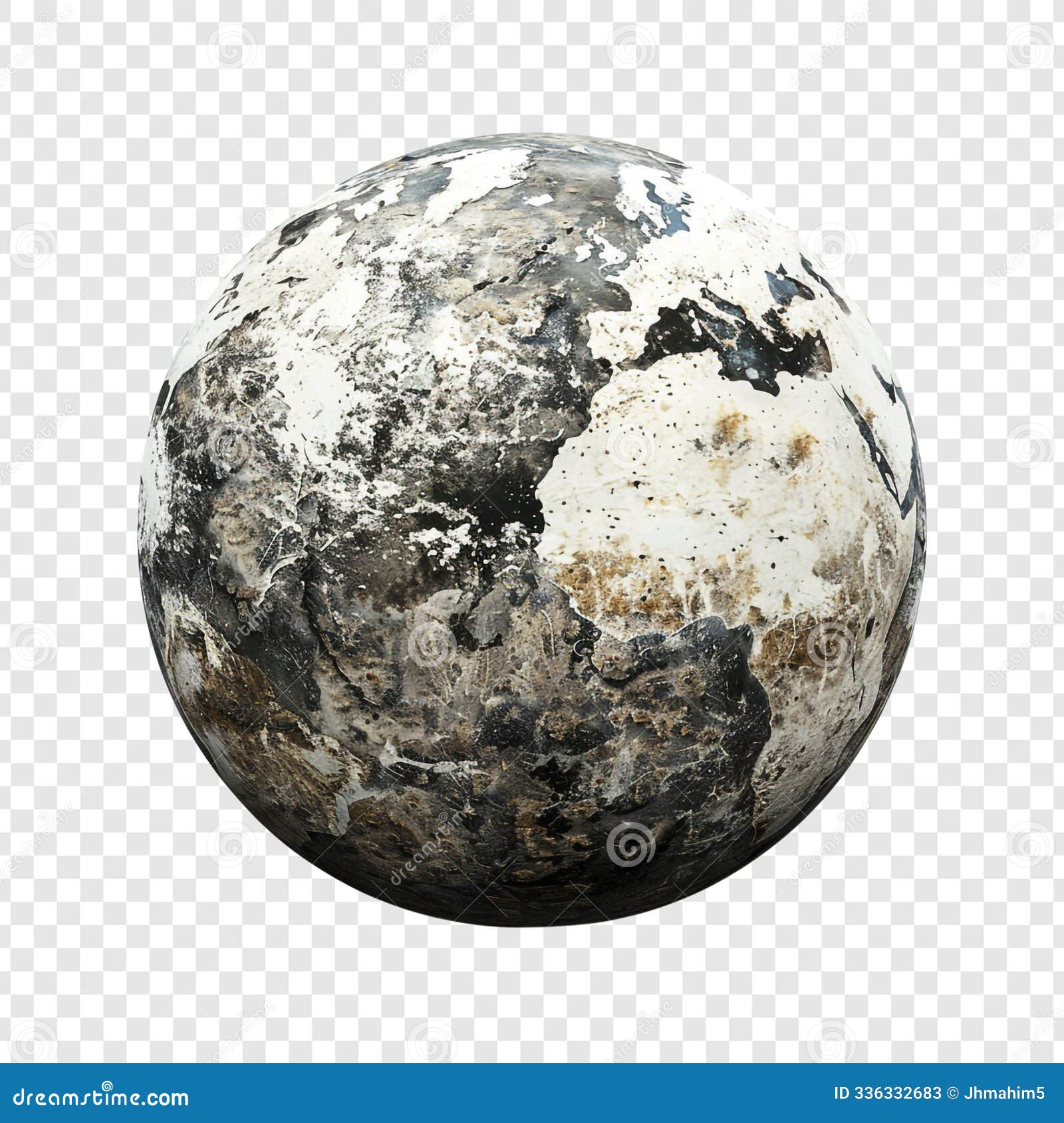 A Damaged Earth stock illustration. Illustration of realistic - 336332683