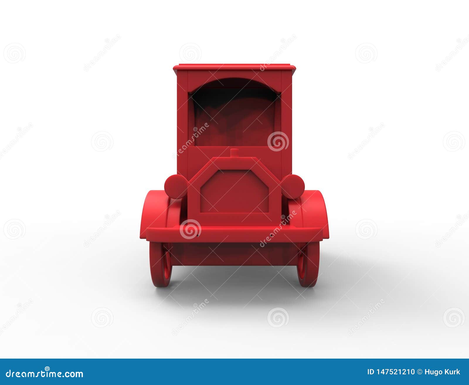 3D Rendering Illustration of a Red Classic Vintage Retro Toy Mail Car ... 3D Rendering Illustration of a Red Classic Vintage Retro Toy Mail Car ...