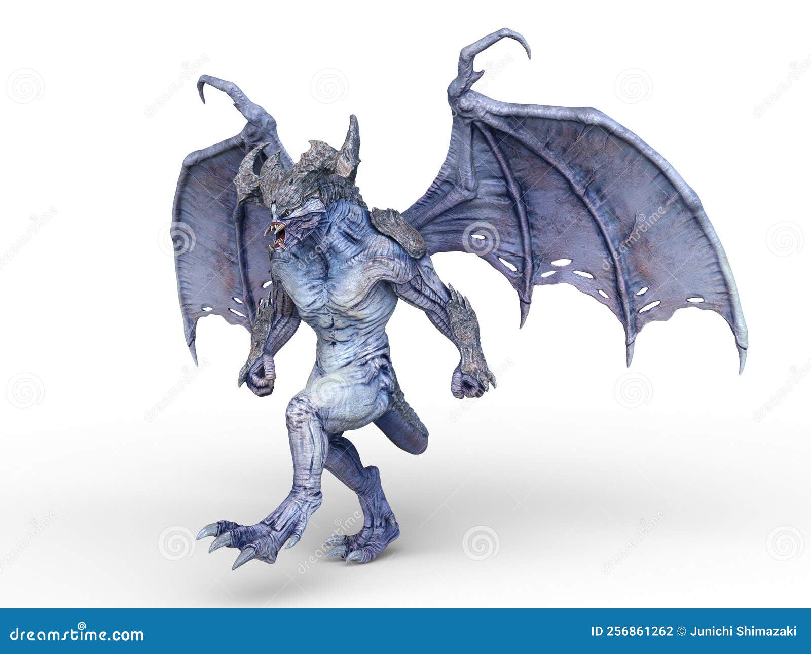 3D rendering of a demon stock illustration. Illustration of male ...