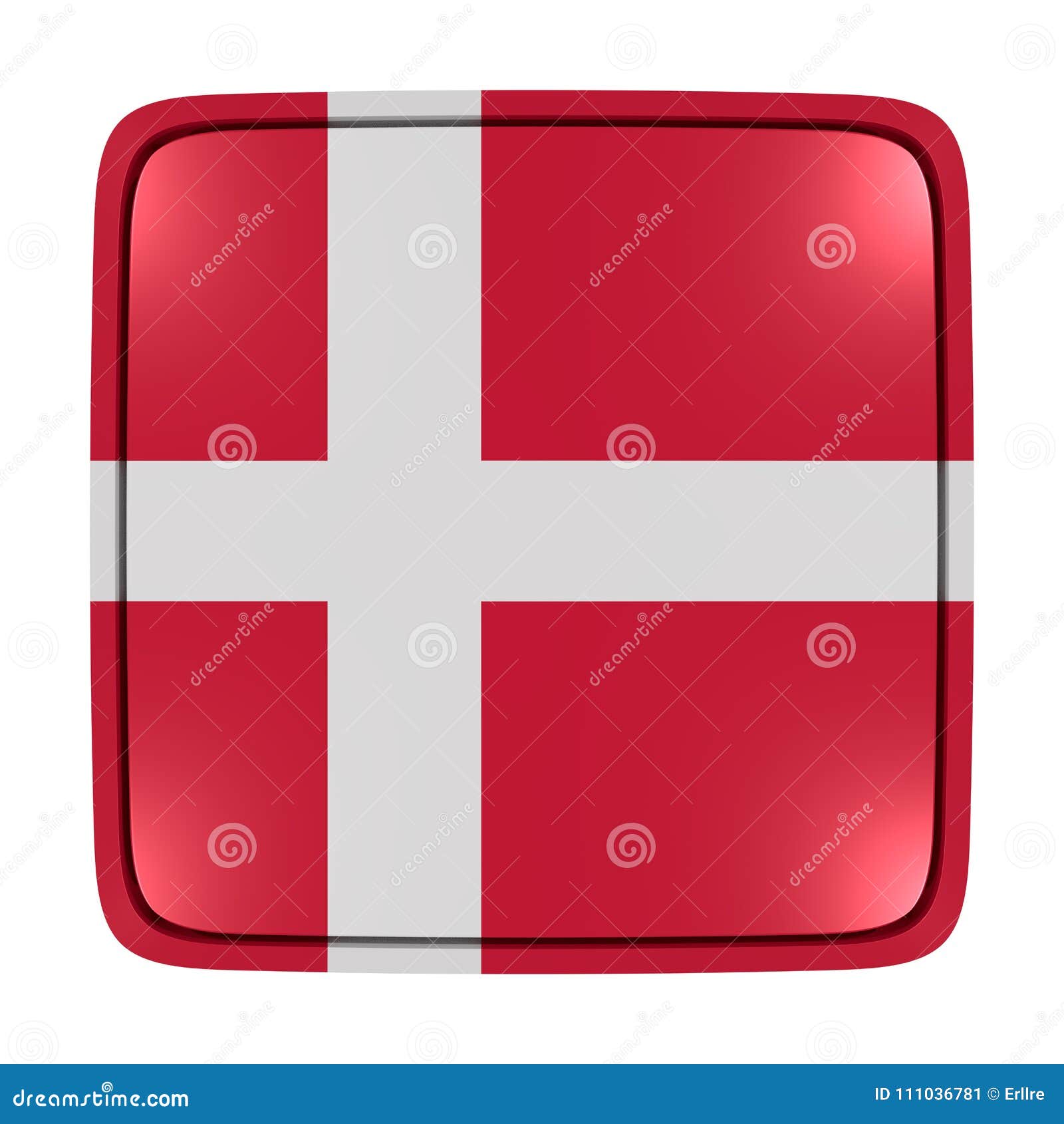 Denmark flag icon stock illustration. Illustration of danish - 111036781