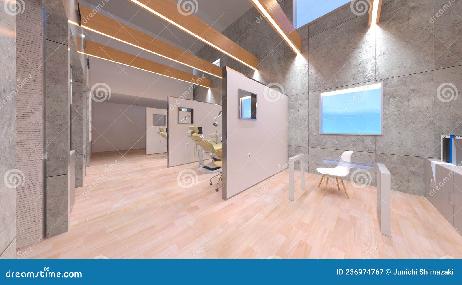 3D Rendering of the Dental Clinic Stock Illustration - Illustration of ...