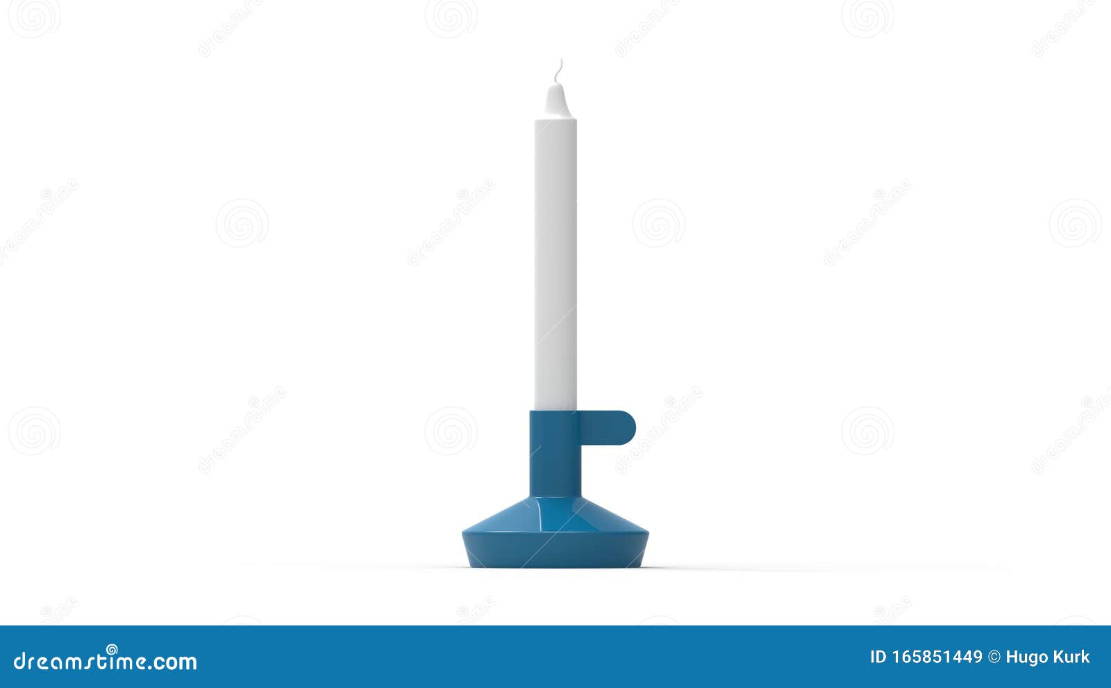 3d Rendering of a Design Candle in a Standard Isolated in Studio ...