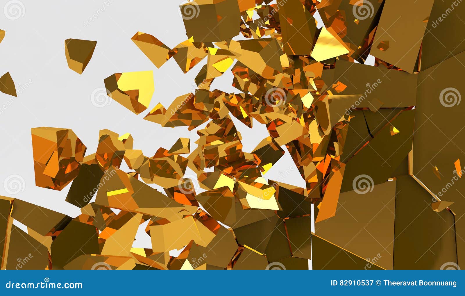 3d Rendering Destruction of Wall Stock Illustration - Illustration of ...